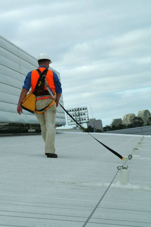 How often must I inspect my anchors and static lines?