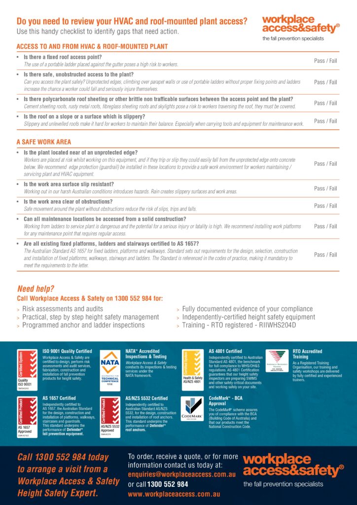 Time to review your roof access?